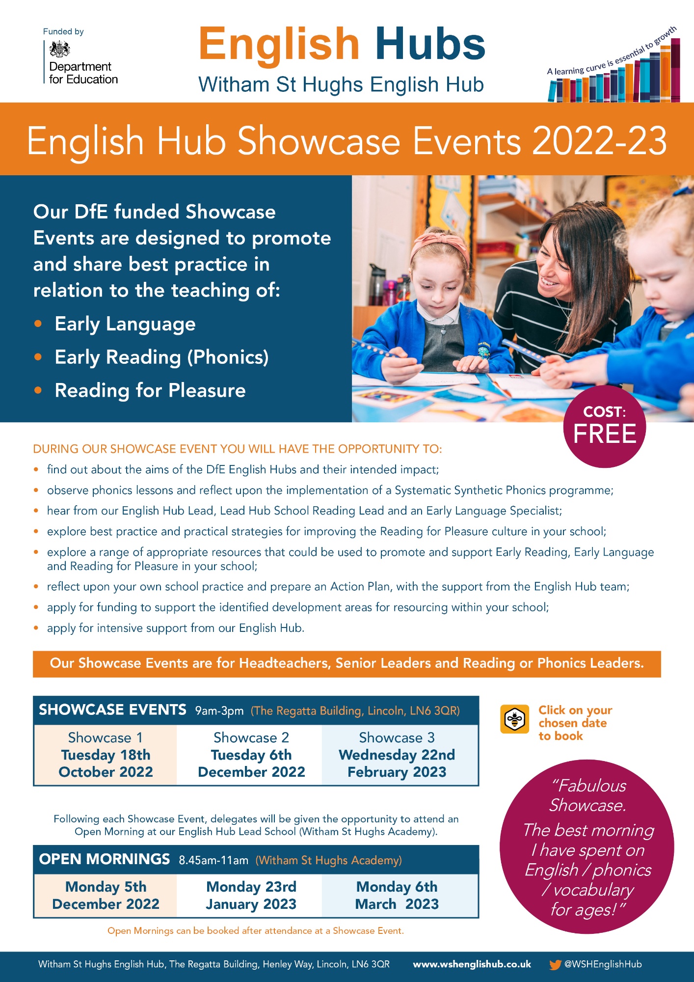 Witham St Hughs English Hub - Home